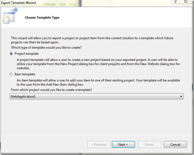 Creating Visual Studio Templates